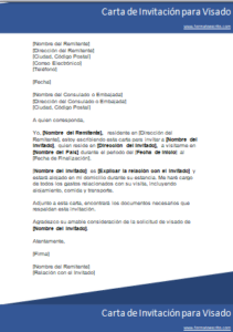 Carta de invitacion: Plantillas y ejemplos - Formato Escrito